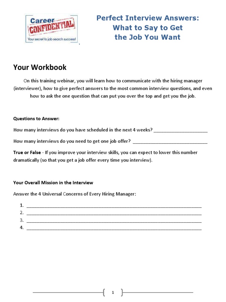 Webinar Worksheet PIA | PDF | Job Interview | Interview