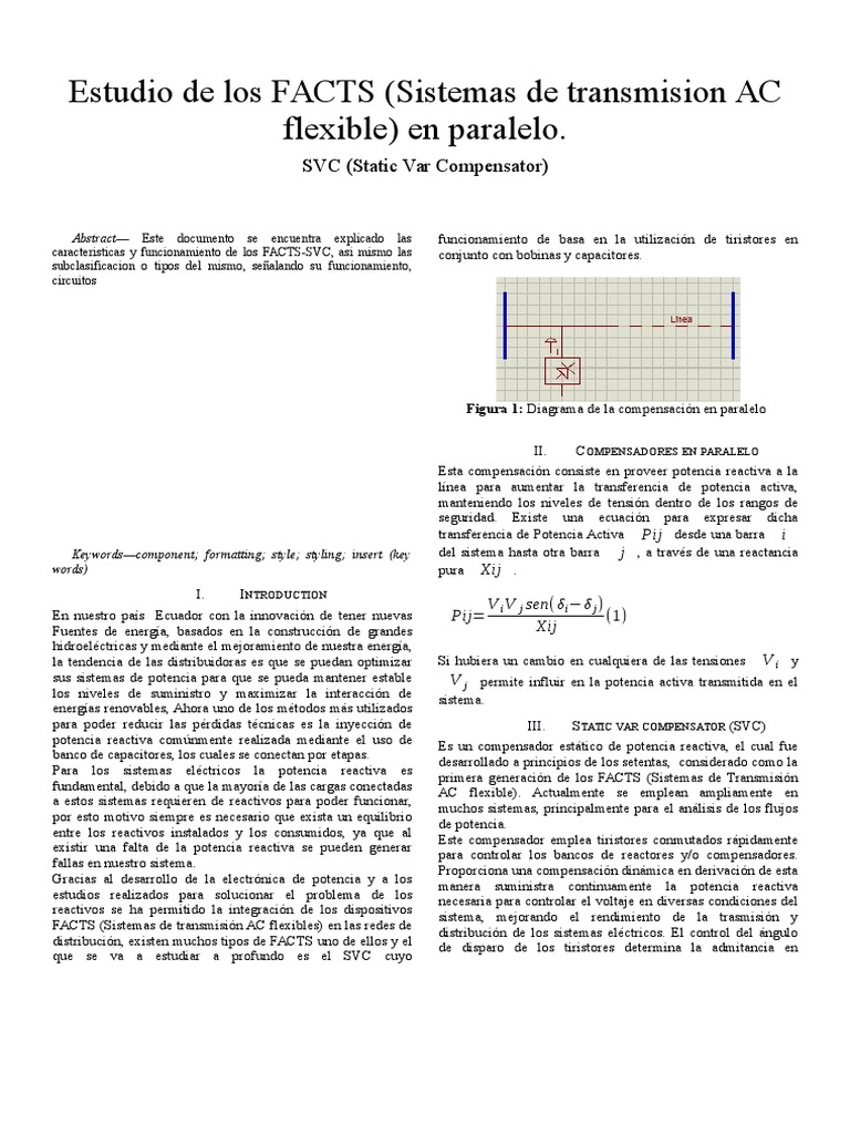 Estudio de Los FACTS | PDF