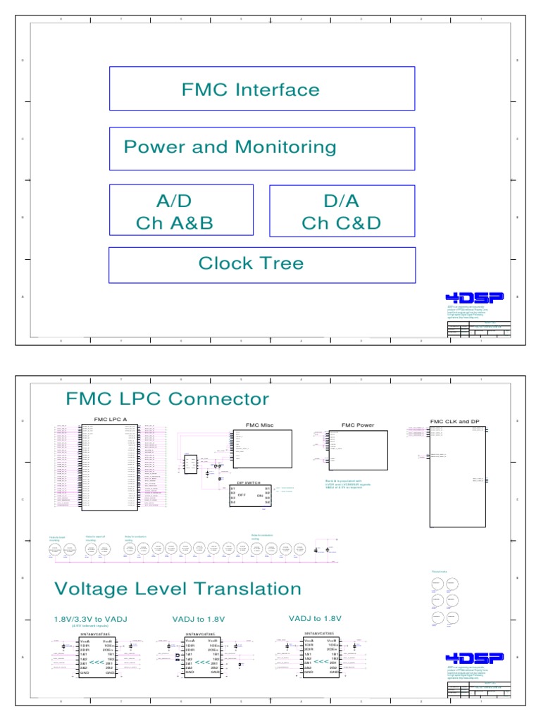 FMC150 Dual A/D D/A Schematic | PDF | Electronics | Telecommunications ...