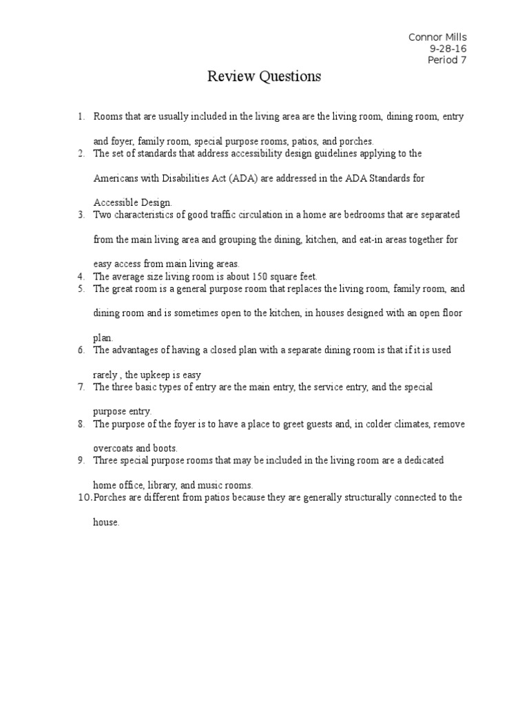 Review Questions | PDF