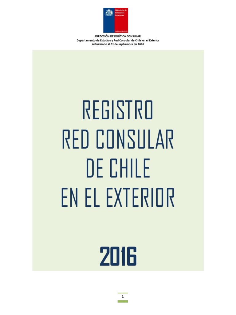 Red Consular - Chile | PDF