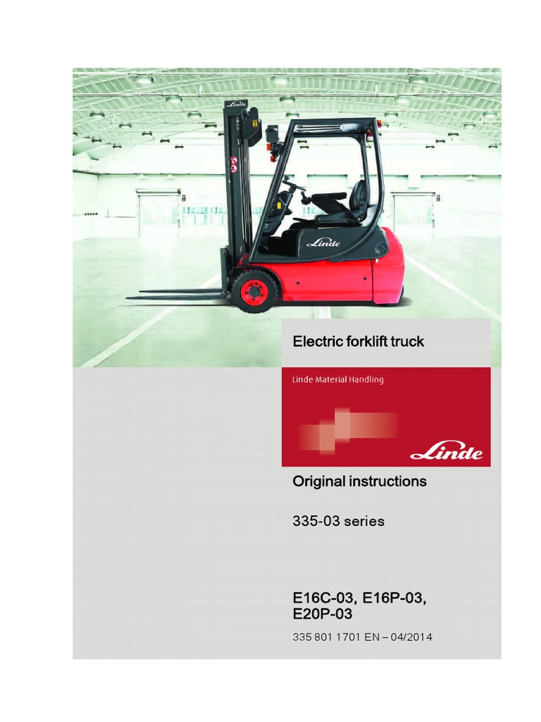 Linde E16c 03 | PDF | Truck | Forklift