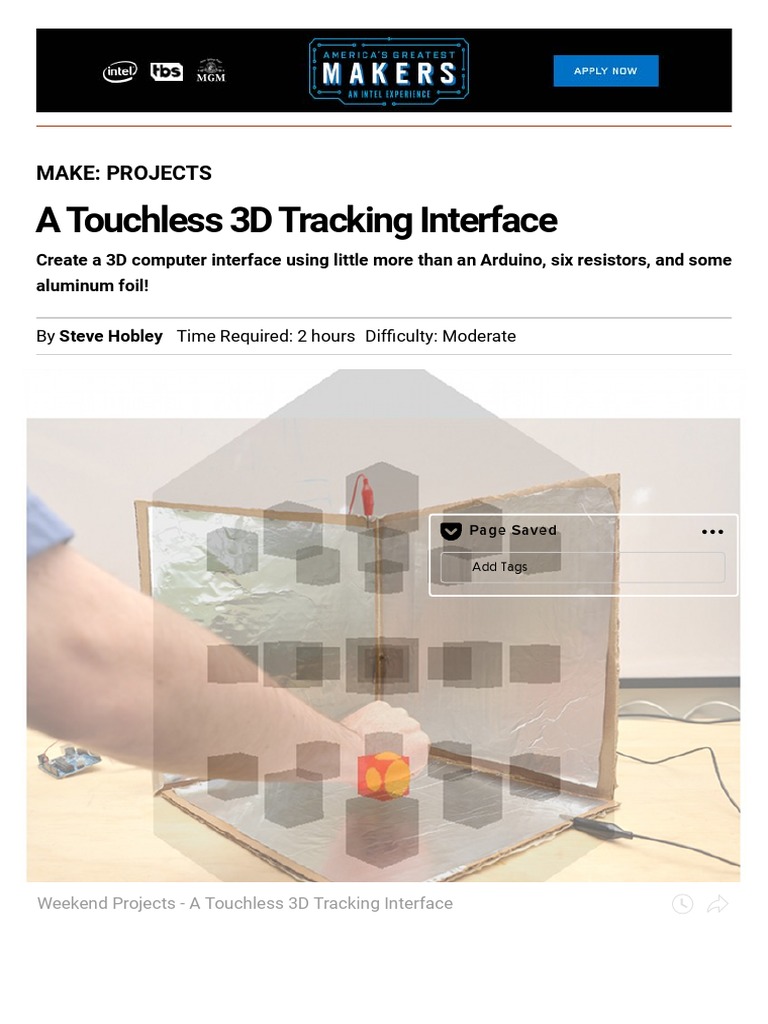 A Touchless 3D Tracking Interface - Make | PDF | Capacitor | Electricity