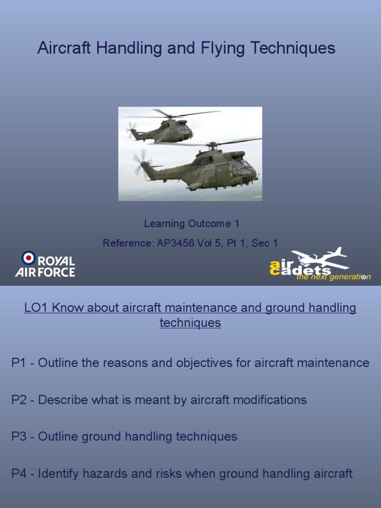 Aircraft Handling and Flying Techniques LO1 | PDF | Jet Fuel ...