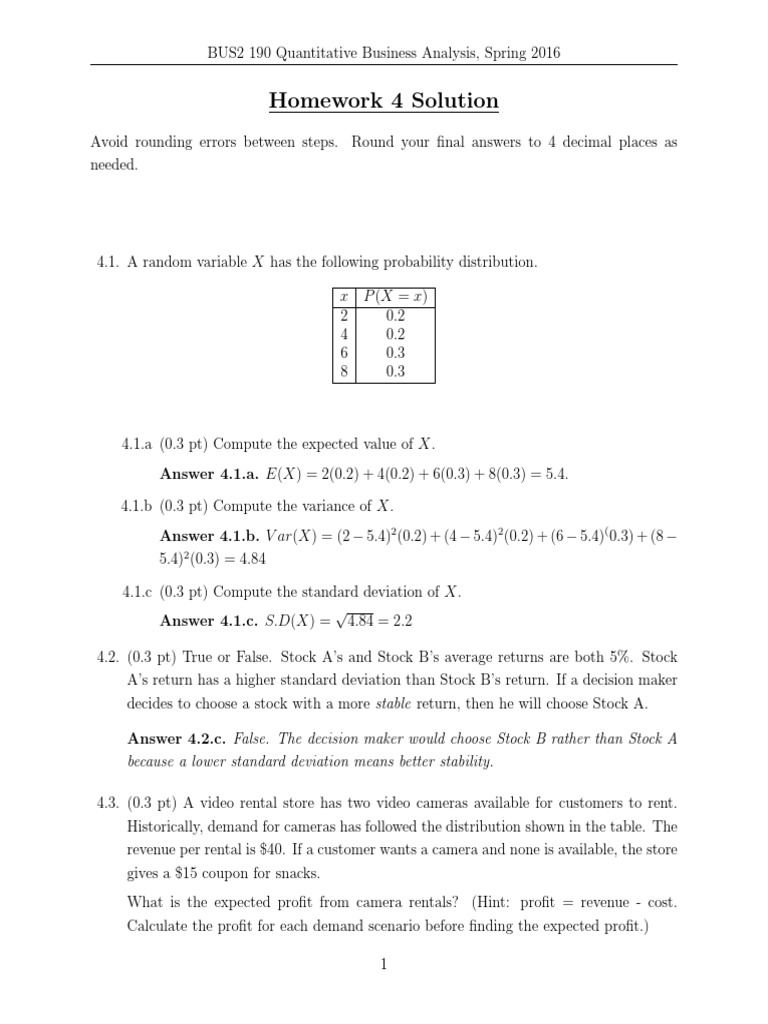 Homework 4 | PDF