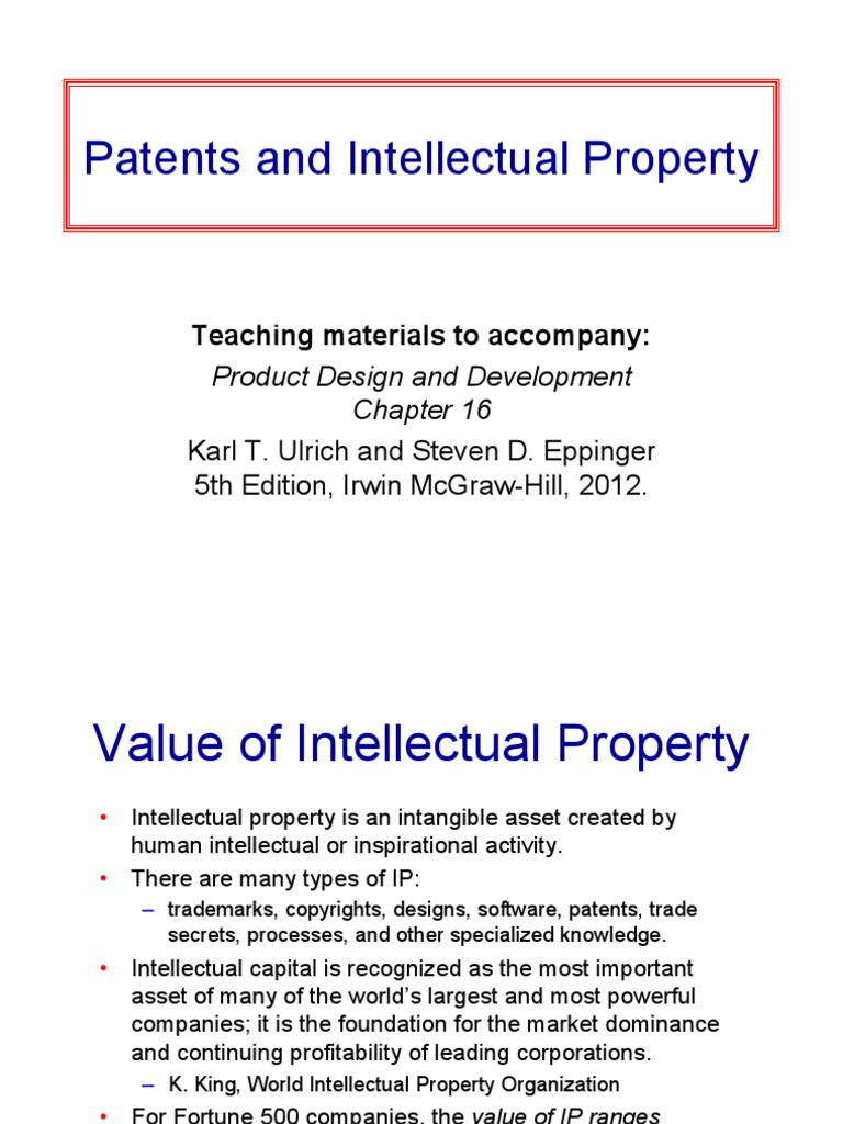16. Patents Intellectual Property | Patent Application | Patent