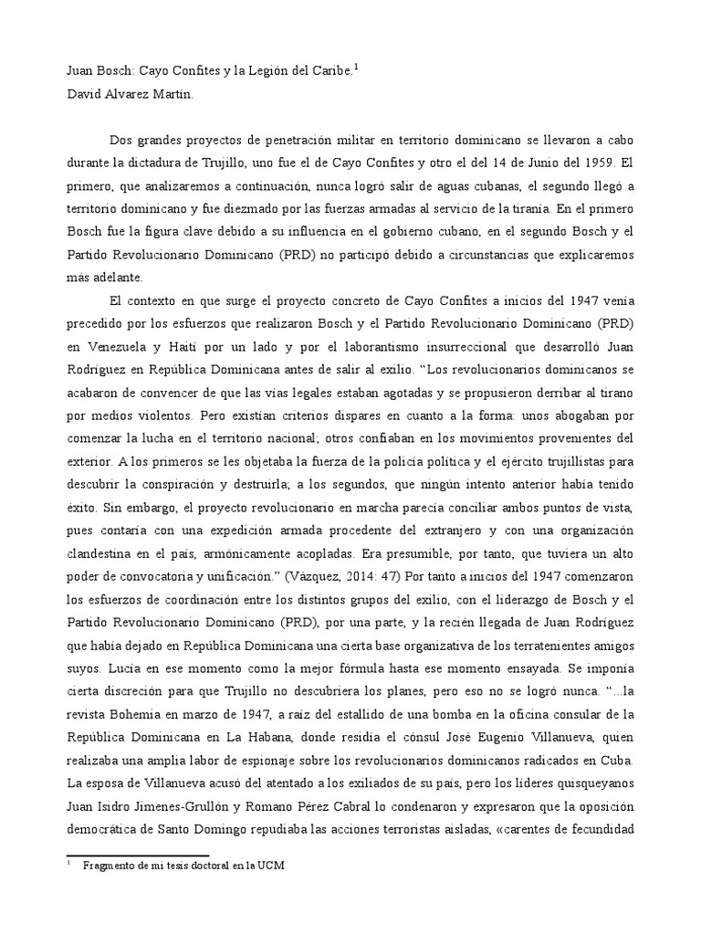 Cayo Confites y La Legión Del Caribe | PDF | República Dominicana | Cuba