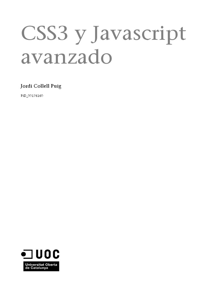 CSS3 y Javascript Avanzado PDF | PDF | Hojas de estilo en cascada | J Query