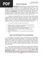 Theories and Principles of Rural Development Rural Development | PDF ...