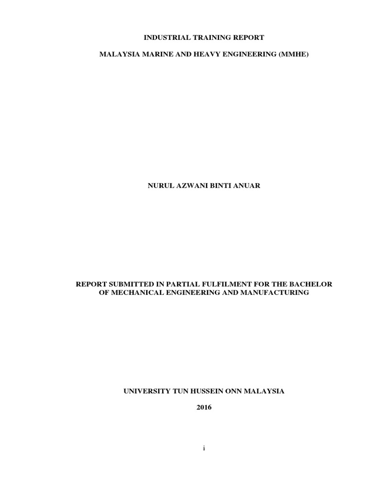 Malaysia Marine and Heavy Engineering | PDF | Bachelor's Degree | Leak