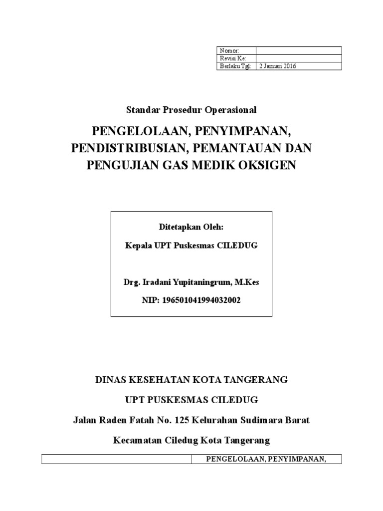 Sop Gas Medik Complete | PDF