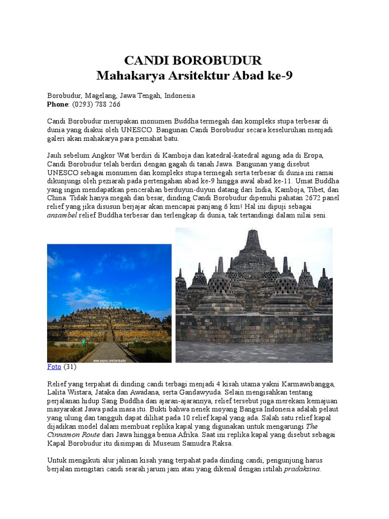 Candi Borobudur | PDF