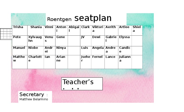Seat Plan | PDF