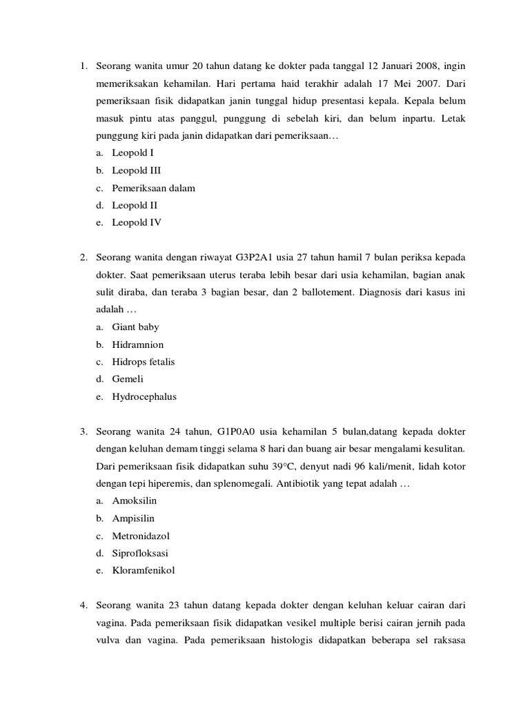Soal Obgyn | PDF