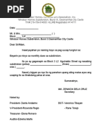 Letter Request Tagalog | PDF