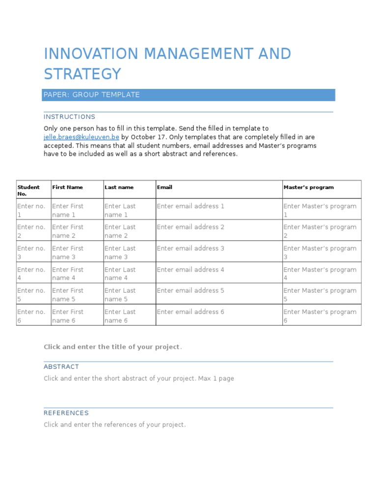 IMS Paper Group Submission Template | PDF | Career & Growth