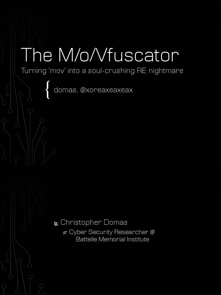 Domas 2015 The Movfuscator | PDF | Pointer (Computer Programming) | Digital Electronics