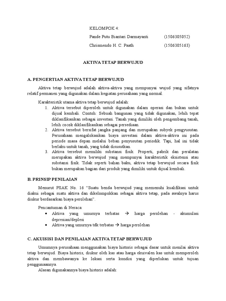 RMK SAP 1 Aktiva Tetap | PDF