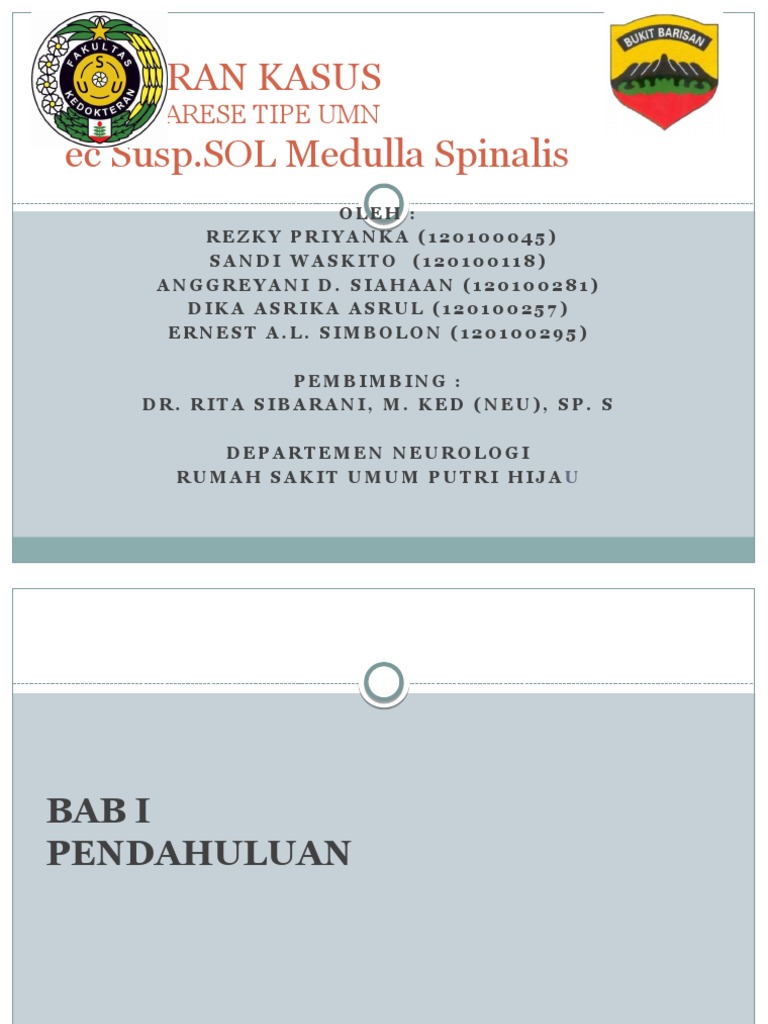 Tetraparese | PDF | Sains & Matematika
