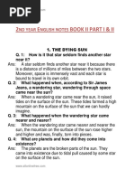 2nd Year English Notes Book II (Part I & II) Solved Questions | PDF ...