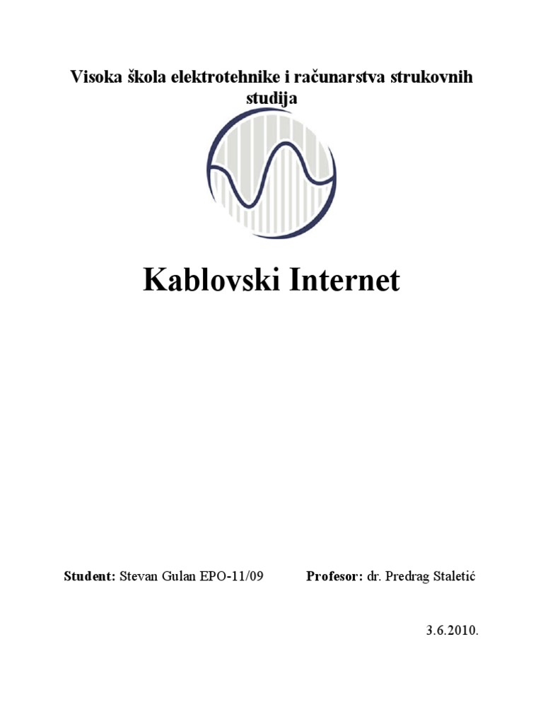 Kablovski Internet | PDF