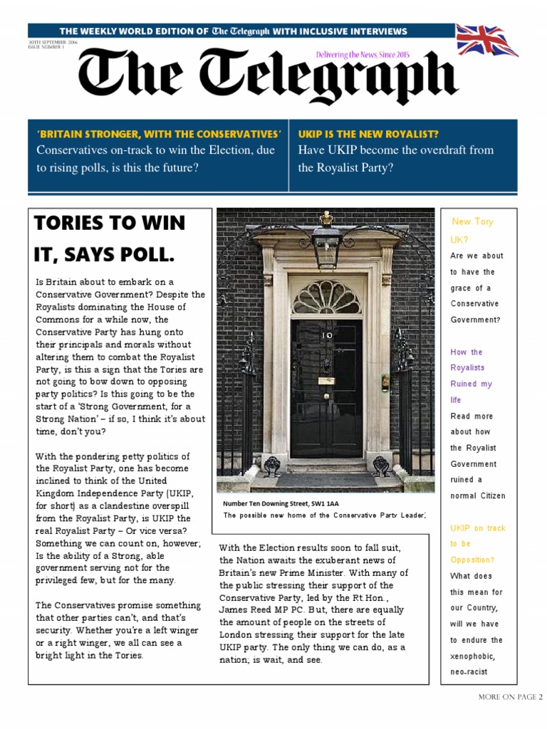 The Telegraph Front Page - 01/10/16 | PDF