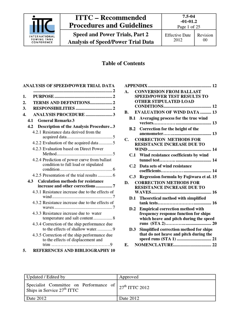 Ittc 7.5-04-01-01.2 | PDF | Propeller | Ships