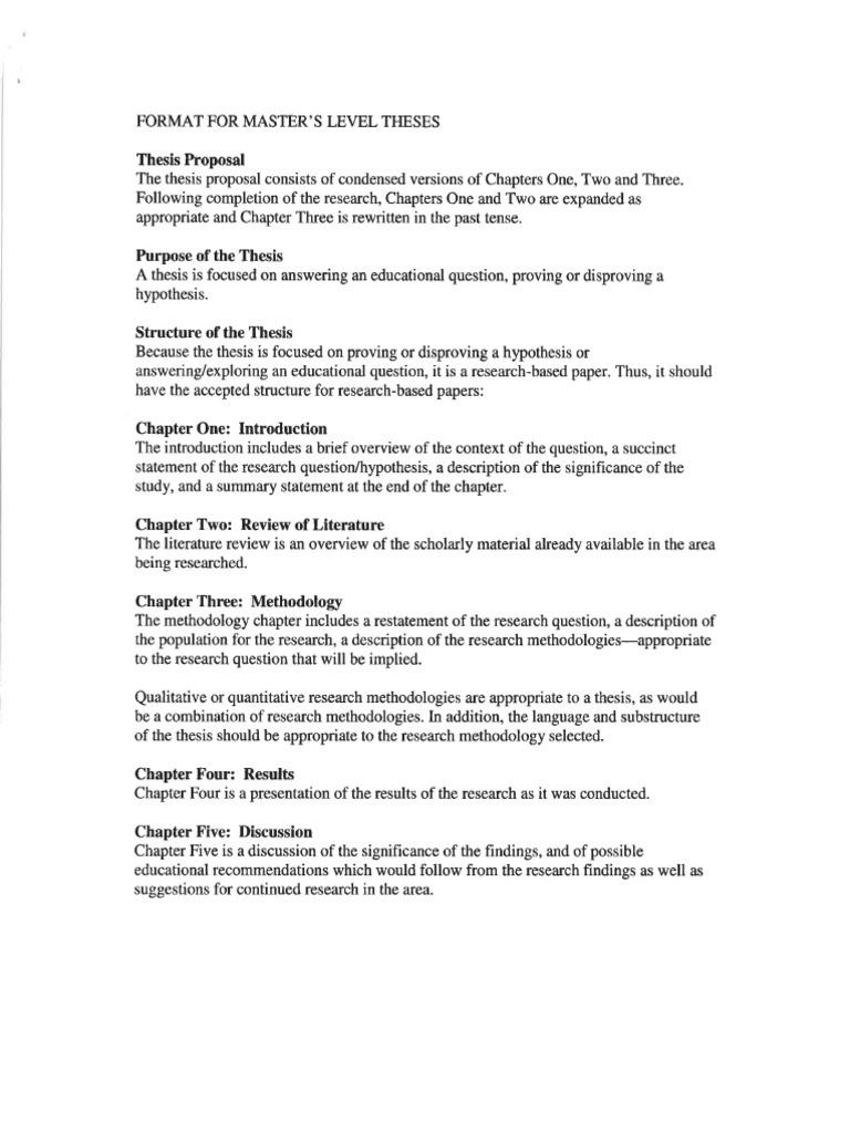 Thesis Format | PDF
