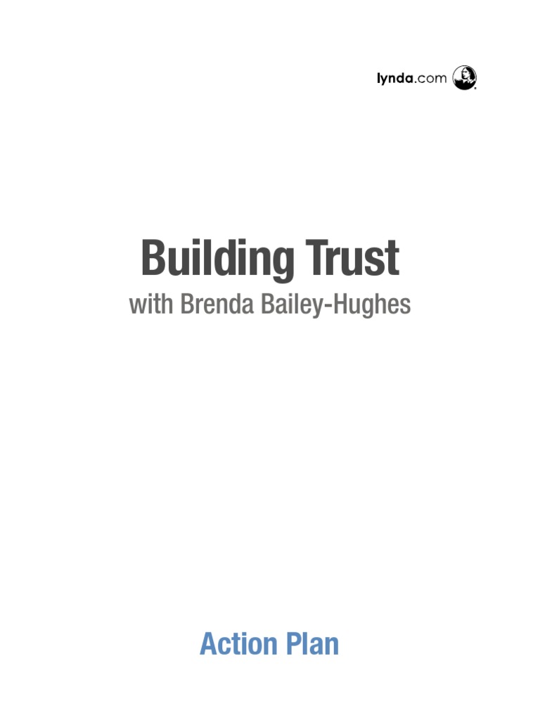 Trust Building Action Plan | PDF | Trust (Emotion) | Nonverbal ...