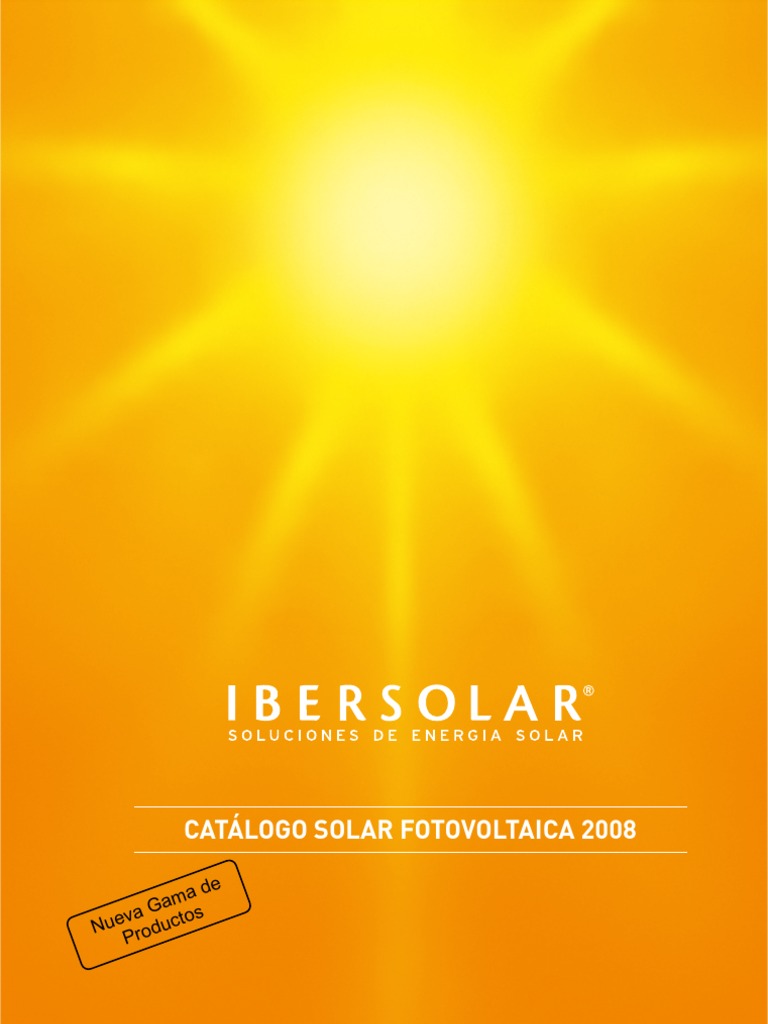 Catalogo Ibersolar Fotovoltaica | PDF | Energía solar | Fotovoltaica