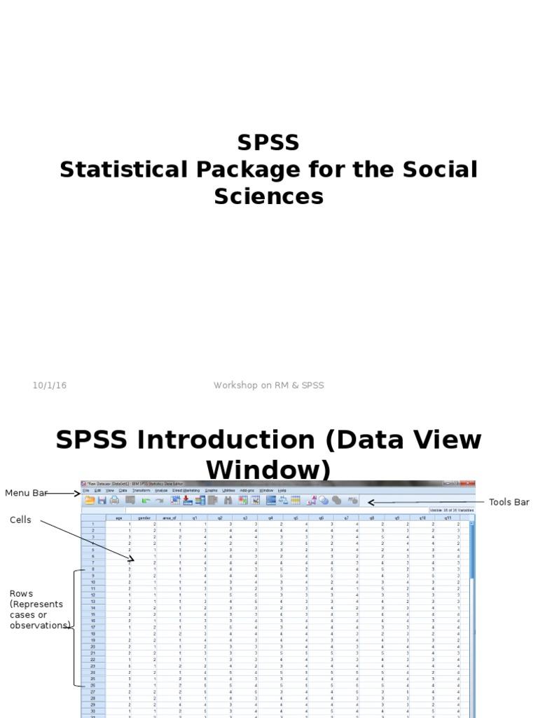 SPSS (Lab) | PDF | Spss | Mode (Statistics)