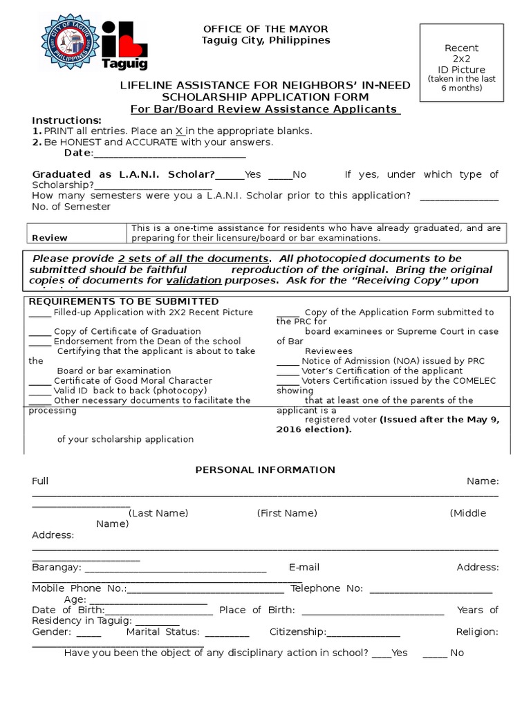 2016 July Review Assistance Application Form - Rev.201623 | PDF | Test ...