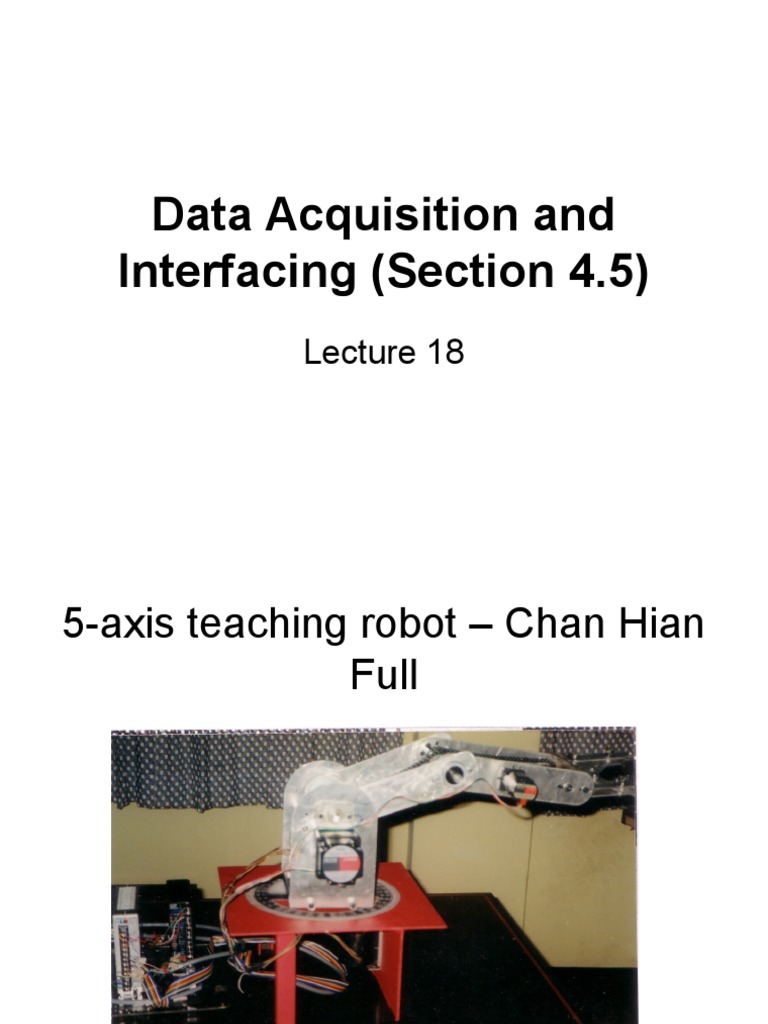 Lecture 18 Data Acquisition | PDF | Analog To Digital Converter ...