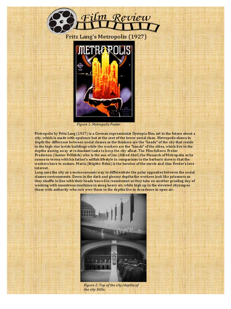 Fritz Lang Metropolis (1927) Film Review | PDF | History | General Fiction