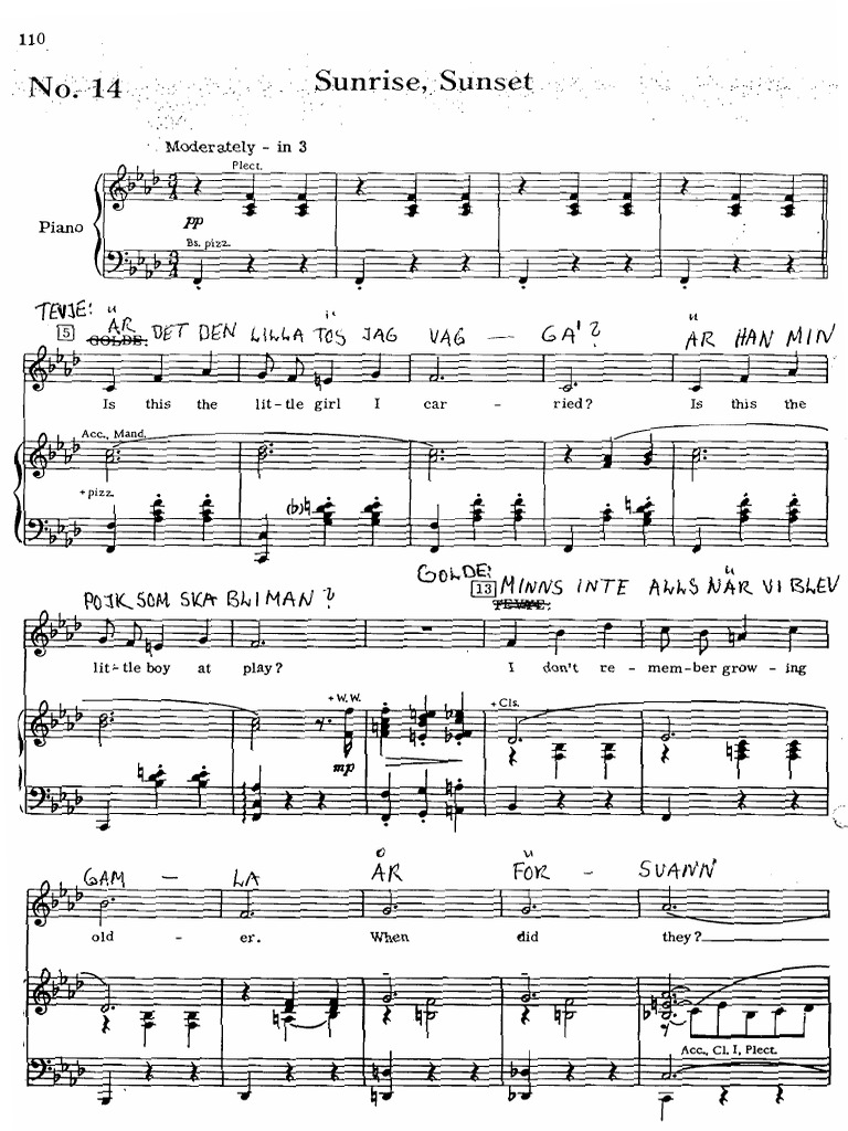 Sunrise, Sunset | PDF