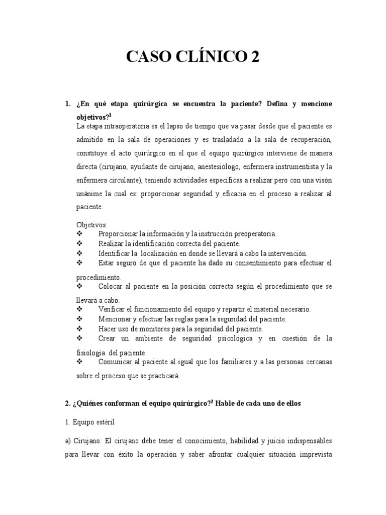 Caso Clínico 2 | PDF | Pulmón | Cirugía