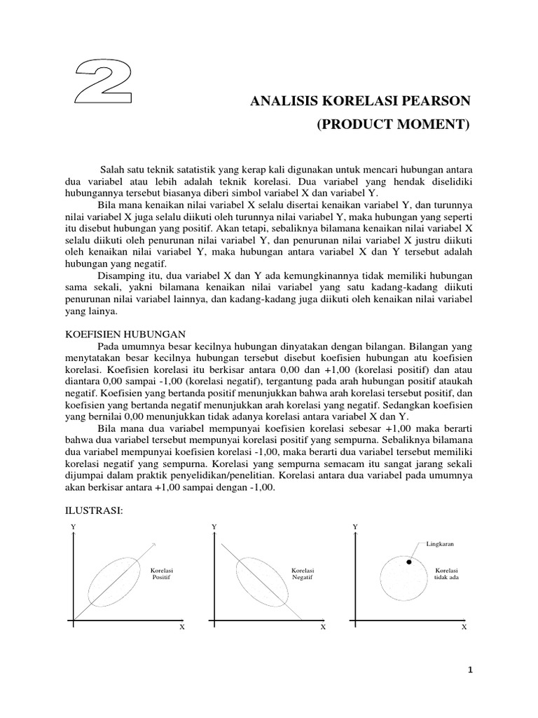 Korelasi Pearson | PDF