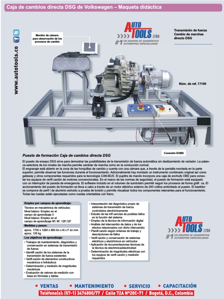 Caja DSG Didáctica VW - V2 | PDF | Transmisión (Mecánica) | Medición