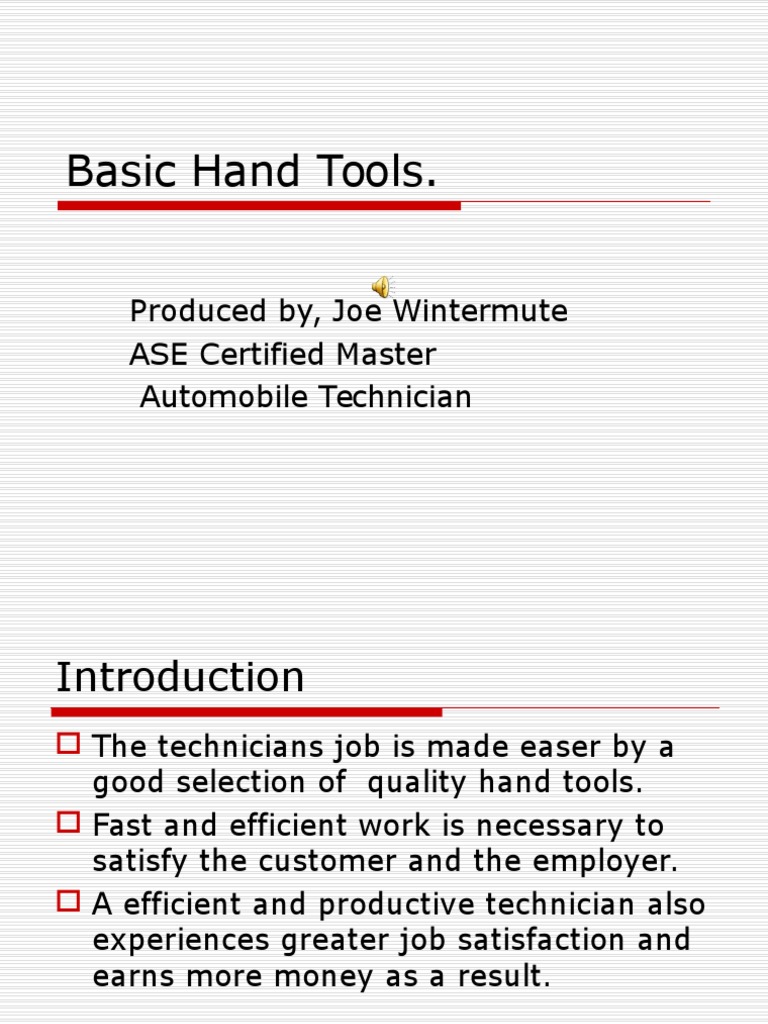 Essential Guide to Basic Hand Tools | PDF | Metalworking | Screw