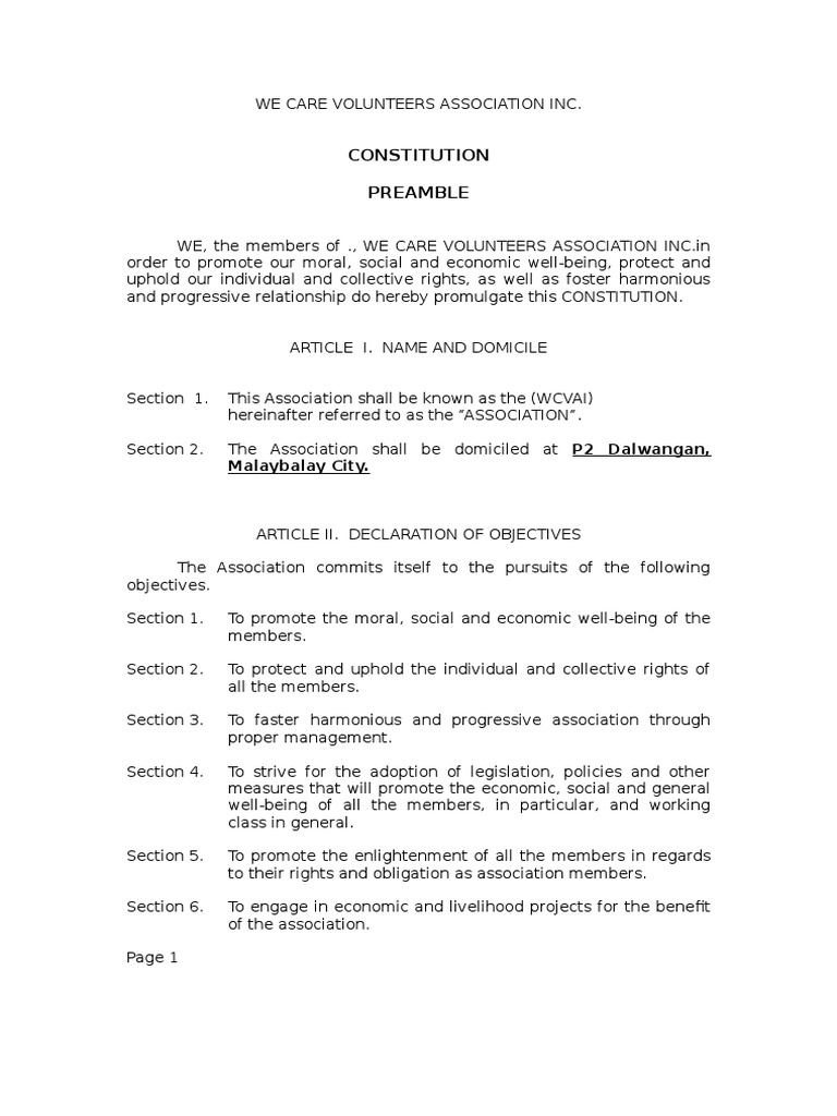 Constitution & By-Laws | PDF | Impeachment | Board Of Directors