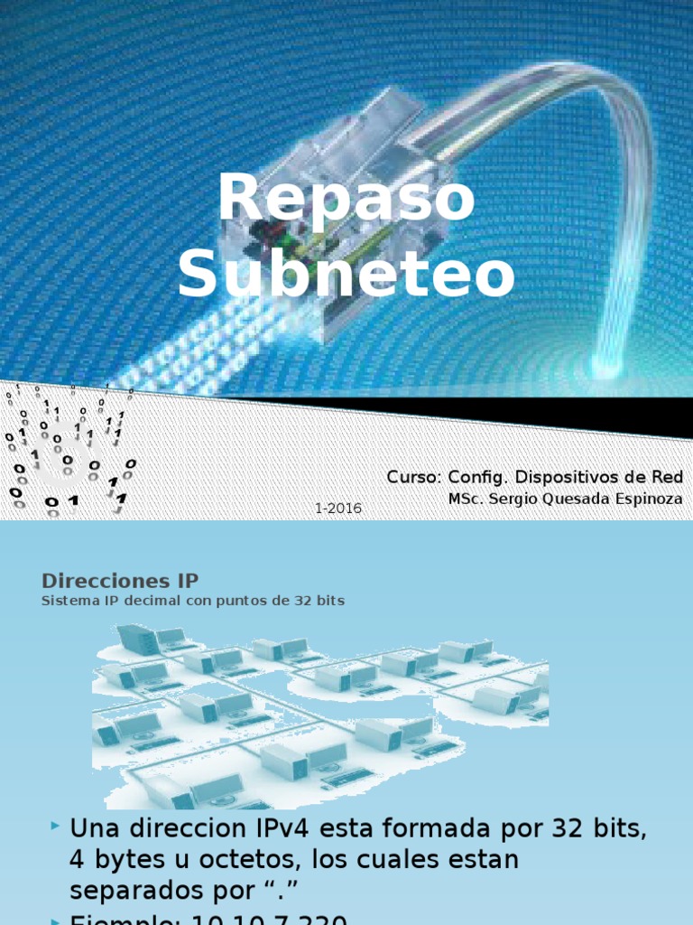 Subneteo | PDF | Dirección IP | Poco