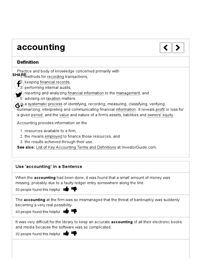 Understanding Accounting Basics | PDF