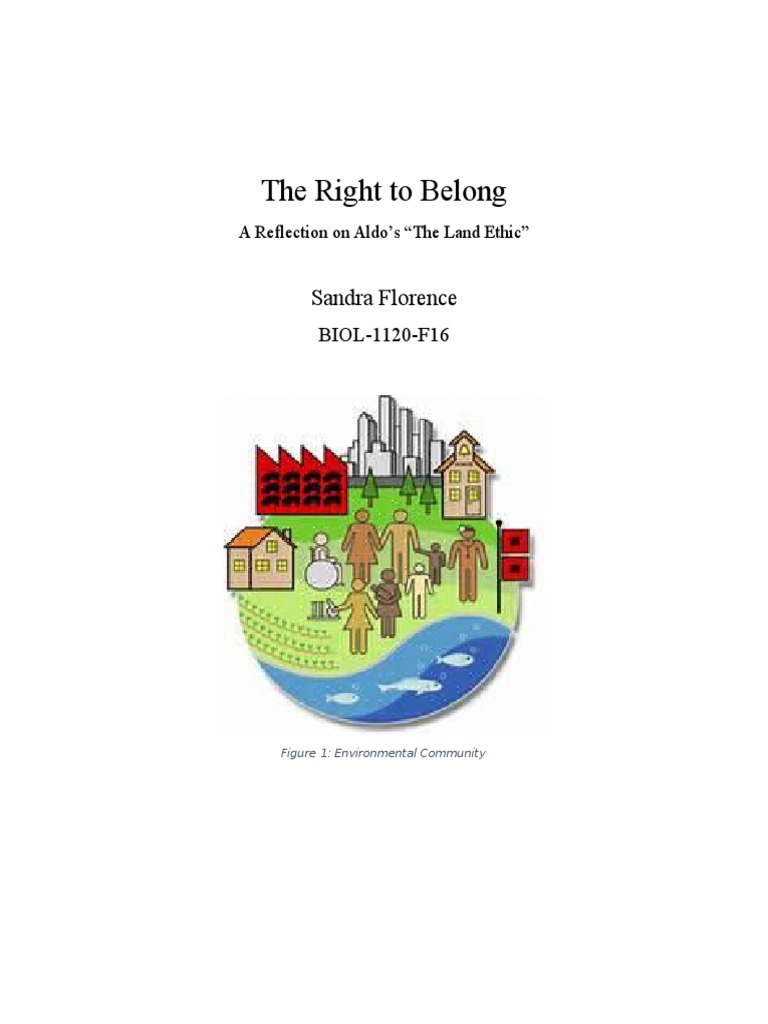 Biol 1120 Reflection Paper | PDF | Environmentalism | Natural Environment