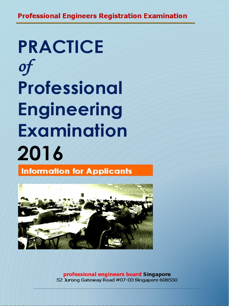 Practice of Professional Engineering Examination 2016 | PDF ...