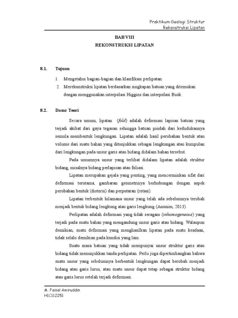 Rekonstruksi Lipatan dalam Geologi | PDF | Seni