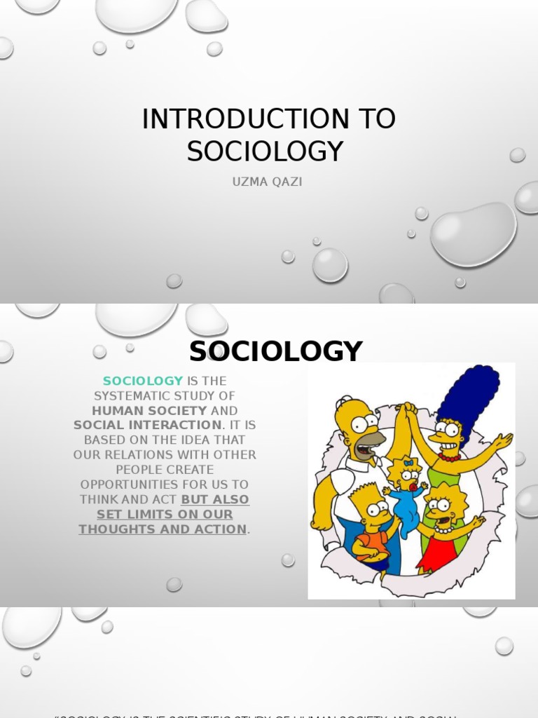 Introduction To Sociology | PDF | Émile Durkheim | Sociology