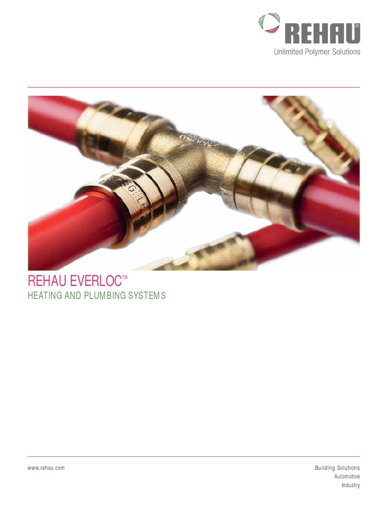 Rehau Everloc Sales Brochure 890700 Uk | PDF | Duct (Flow) | Pipe ...