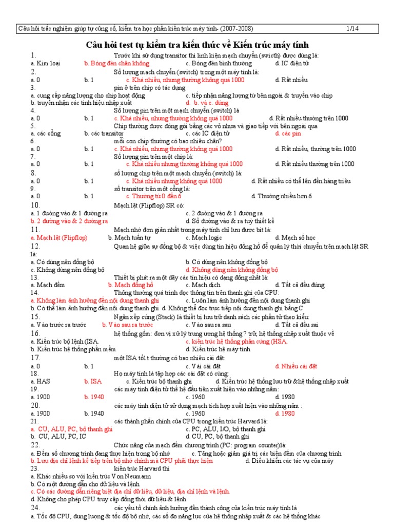 Kien Truc May Tinh | PDF