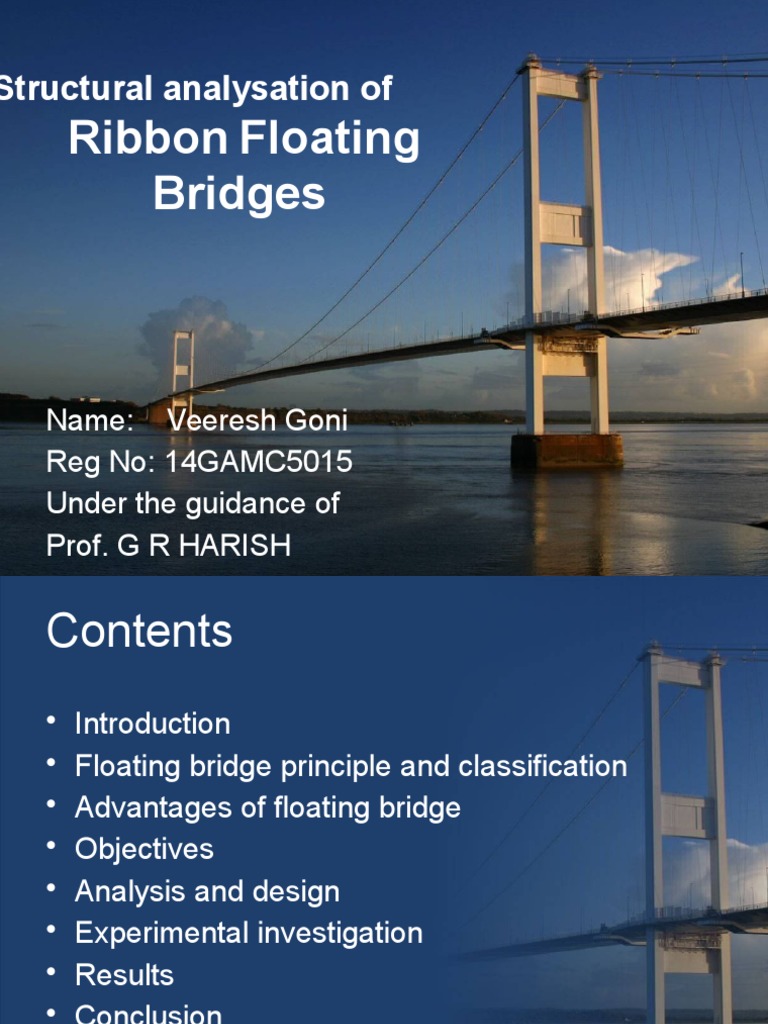 Advantages of Ribbon Floating Bridges | PDF | Structural Load | Experiment