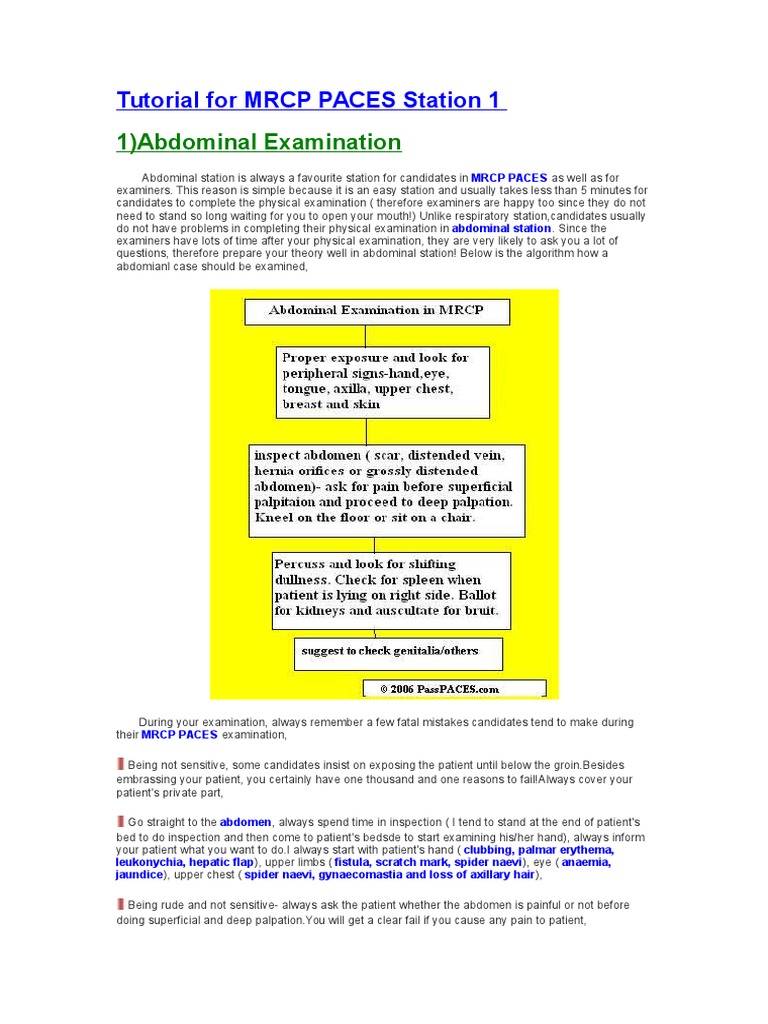 MRCP Station 1 tips | Liver | Physical Examination